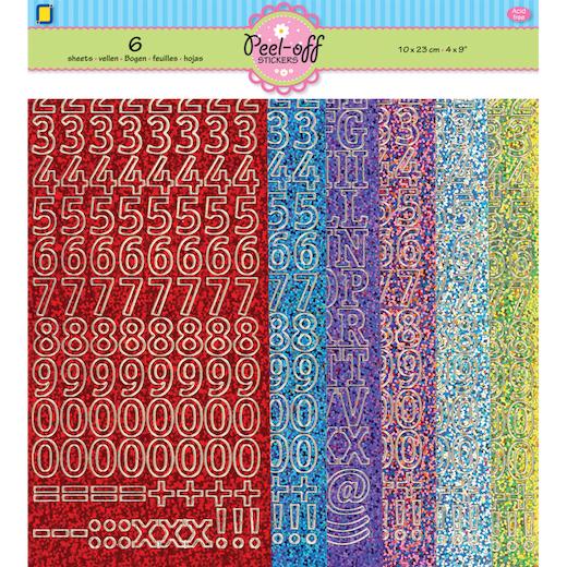 JEJE Peel Off Stickers 6pcs - 123 Diamond 3.9895 | Buddly Crafts