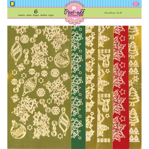 JEJE Peel Off Stickers 6pcs - Christmas 3.9901 | Buddly Crafts