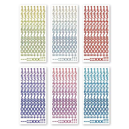 JEJE Peel Off Stickers 6pcs - 123 Diamond 3.9895 | Buddly Crafts