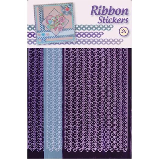 JEJE Peel Off Ribbon Stickers 3pcs - Zig Zag Hearts 3.9884 | Buddly Crafts