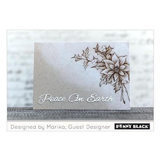 Penny Black Cling Rubber Stamps - Festive Florals 40-352 | Buddly Crafts