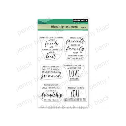 Penny Black Clear Stamps - Friendship Sentiments 30-799 | Buddly Crafts
