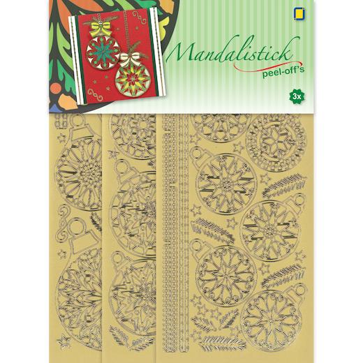 JEJE Peel Off Mandala Stickers 3pcs - Christmas Baubles Gold 3.9230 ...