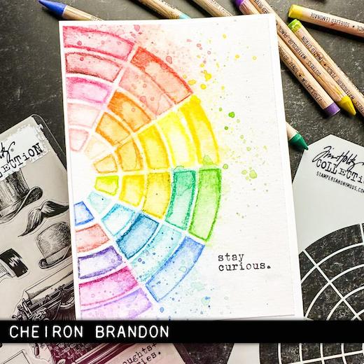 Tim Holtz Layering Stencil - Wheel THS179 | Buddly Crafts