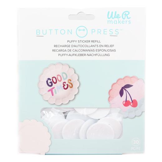 We R Makers Button Press Puffy Sticker Refills 30pcs | Buddly Crafts