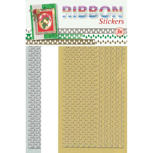 JEJE Peel Off Ribbon Stickers 3pcs - Christmas Trees 3.9879 | Buddly Crafts