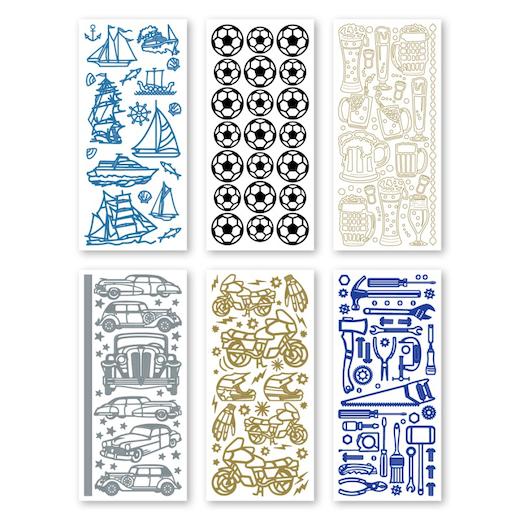 JEJE Peel Off Stickers 6pcs - Male 3.9906 | Buddly Crafts