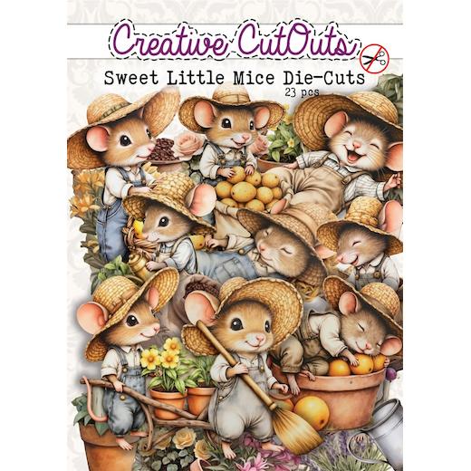 Creatief Art Die-Cuts Cardtoppers - Sweet Little Mice 23pcs | Buddly Crafts