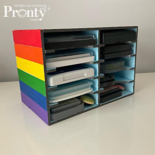 Pronty MDF Crafts Storage Kit - Basic Ink Storage Box 220 x 150 x 130mm ...