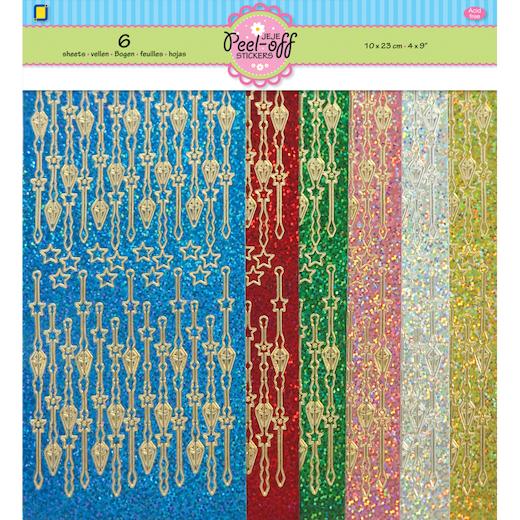 JEJE Peel Off Stickers 6pcs - Diamond Lines 3.9997 | Buddly Crafts