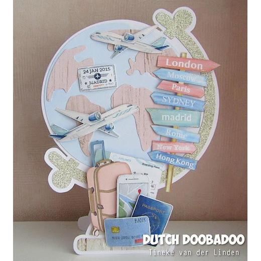Dutch Doobadoo Card Art Template - A5 Globe 470.784.026 | Buddly Crafts