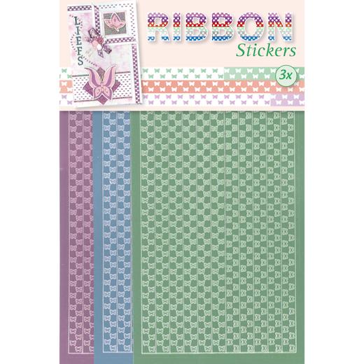 JEJE Peel Off Ribbon Stickers 3pcs - Butterflies 3.9876 | Buddly Crafts