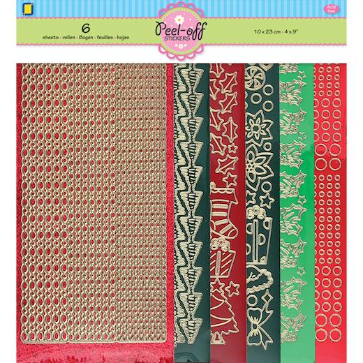 JEJE Peel Off Stickers 6pcs - Christmas 3.9909 | Buddly Crafts