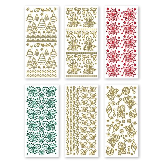 JEJE Peel Off Stickers 6pcs - Christmas 3.9901 | Buddly Crafts