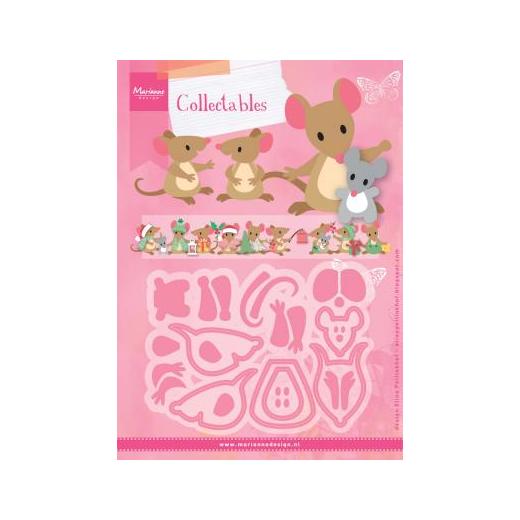 Marianne Design Cutting Dies - Eline's Mice Family COL1437 | Buddly Crafts
