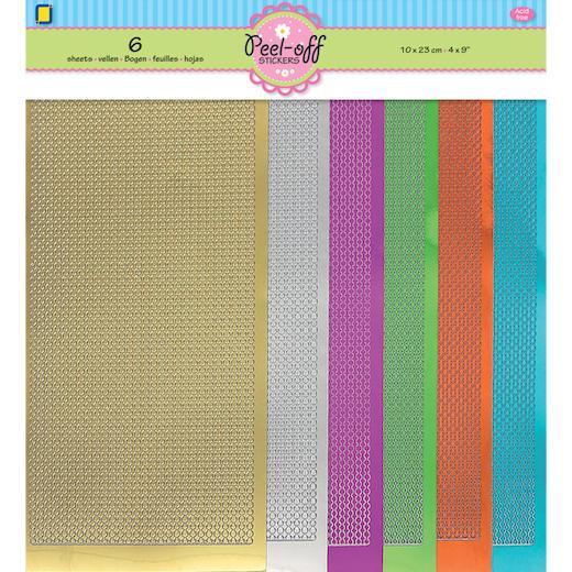 JEJE Peel Off Stickers 6pcs - Pearl Lines 3.9916 | Buddly Crafts