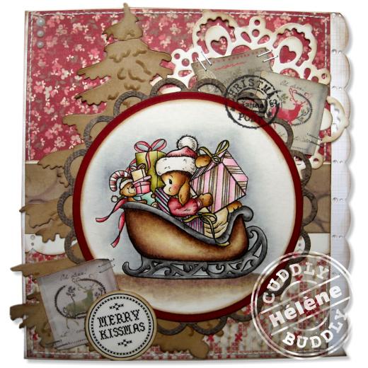 Pachela Studios Digital Stamp - Toby Tumble's Sleigh | Buddly Crafts