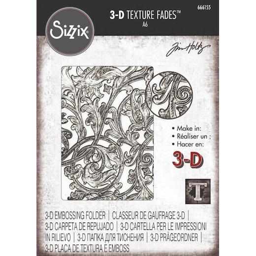 Sizzix 3-D Texture Fades Embossing Folder - Entangled by Tim Holtz ...