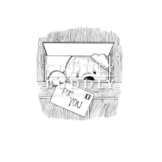 Pachela Studios Digital Stamp - Toby Tumble you Have Mail | Buddly Crafts