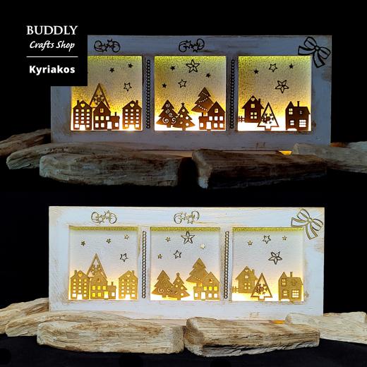 Light Up Christmas Village Tutorial | Buddly Crafts