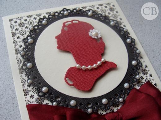 Elegant Lady with Pearls Card | Buddly Crafts