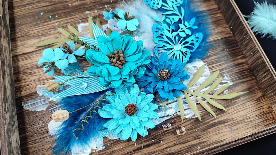 Floral Shadow Box | Buddly Crafts