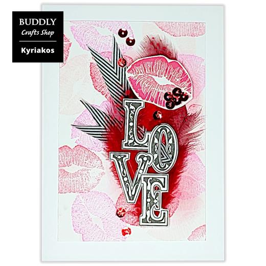 Love & Kisses Card | Buddly Crafts