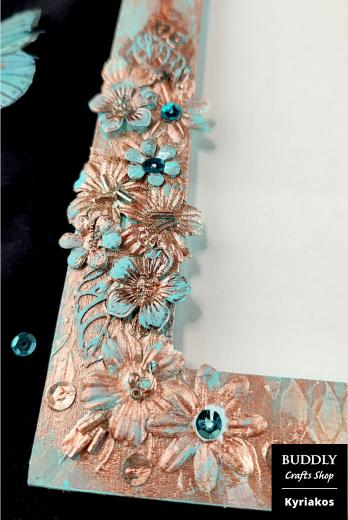 Floral Embellished Photo Frame | Buddly Crafts