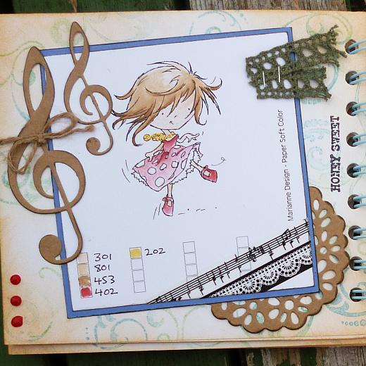Colouring Marianne Stamps - Daisy Dancing | Buddly Crafts